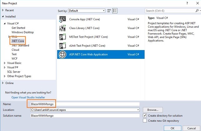 Blazor - CRUD Using MongoDB